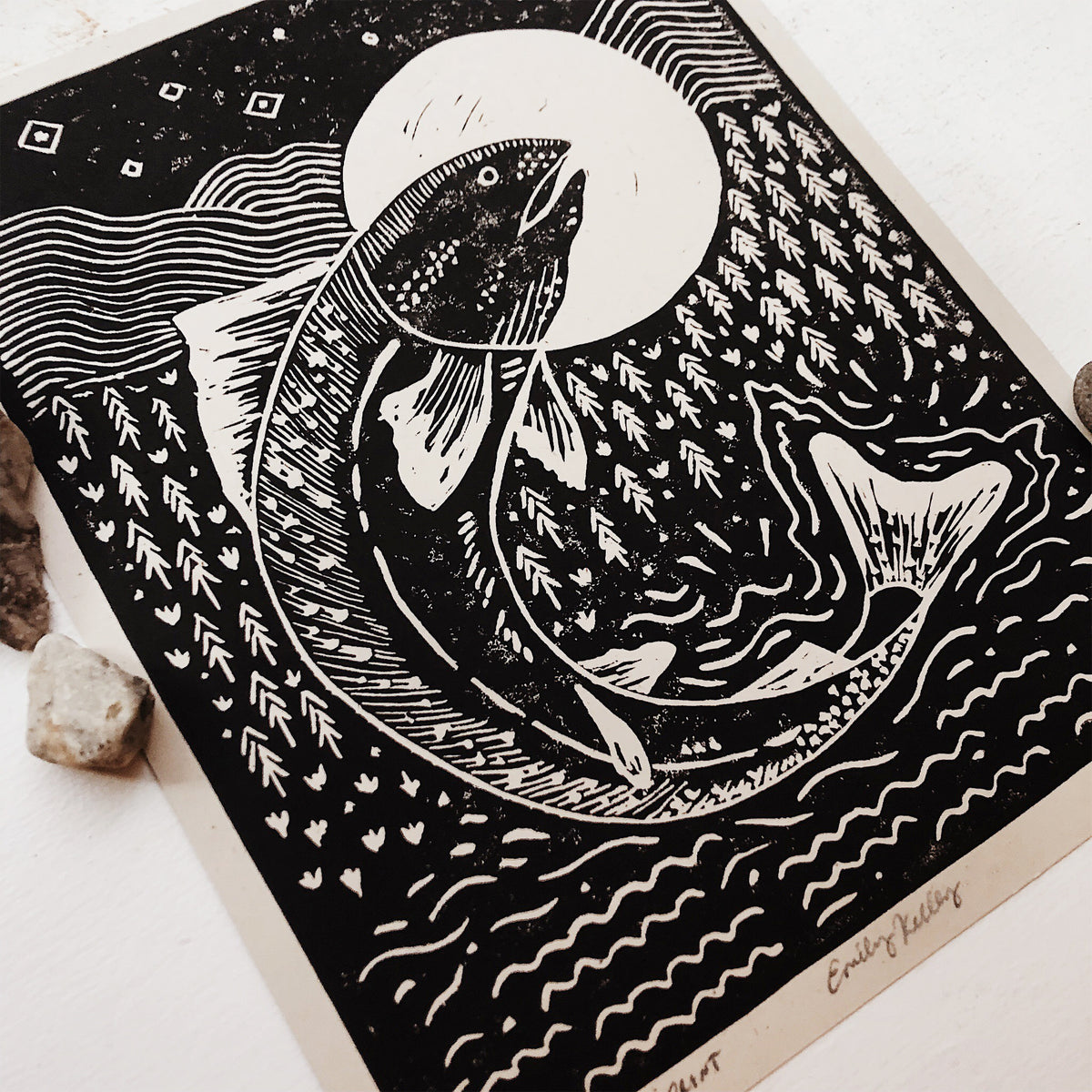 Wild Salmon Print – Land & She